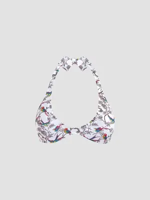 Vilebrequin Rainbow Birds Bikini Top Blanc