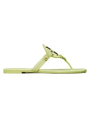 Tory Burch Women's Miller Leather Sandals - Lime Leaf  Lime Leaf