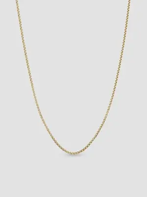 David Yurman Box Chain Necklace In 18k Yellow 1.25mm