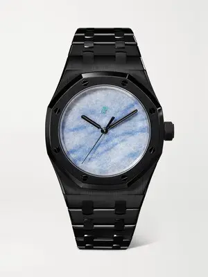 MAD Audemars Piguet Royal Oak Dlc-coated Stainless Steel Automatic Watch - Blue