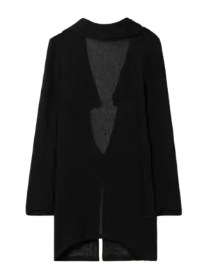 Lisa Marie Fernandez Open-back Ruffled Tunic - Black