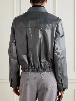 LEMAIRE Cropped Leather Jacket