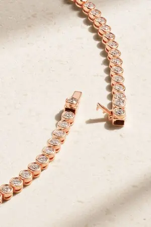 ANITA KO Rose Diamond Sapphire Necklace