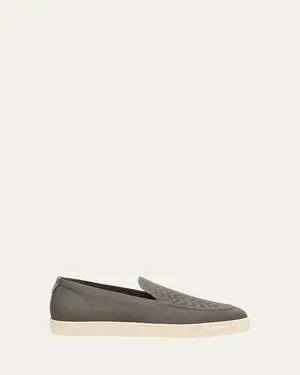 Giorgio Armani Divo Knit Slip-on Sneakers