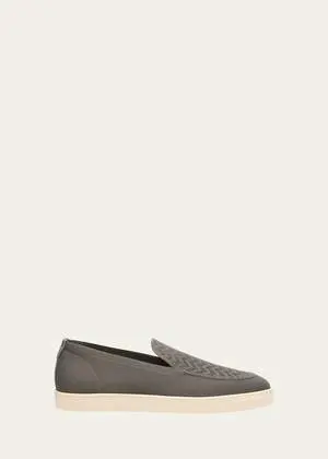 Giorgio Armani Divo Knit Slip-on Sneakers