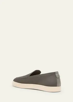 Giorgio Armani Divo Knit Slip-on Sneakers
