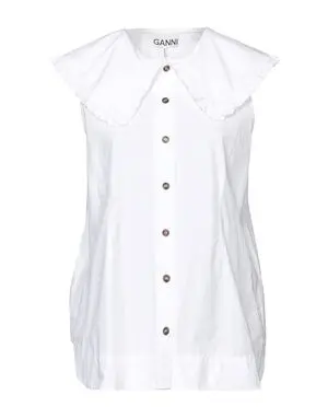 GANNI Organic Cotton Shirt - White