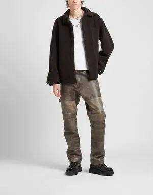 8 BY YOOX Terry Fleece Shirt Jacket - Dark Brown