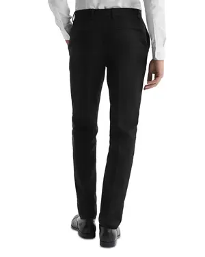 REISS Eastbury Cotton Stretch Slim Fit Chino Pants - Black