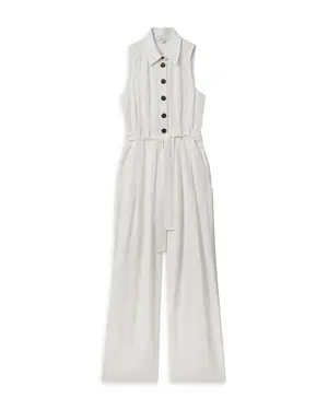 REISS Perla Collared Jumpsuit