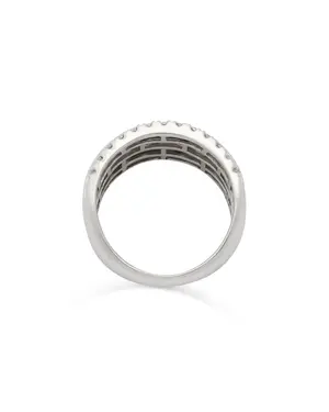 Bloomingdale'S Diamond Triple Row Ring In 14k Gold