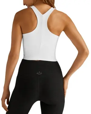 Beyond Yoga Spacedye Refocus Cropped Tank Top - Cloud White