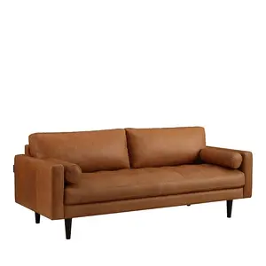 CHATEAU D'AX Rotolo Leather Sofa - Camel