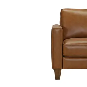 VIOLINO Bloomingdale's Hesh Leather Sofa - Dorn Caramel