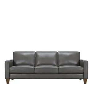 VIOLINO Bloomingdale's Hesh Leather Sofa Hh- Granite