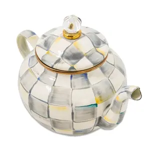 MACKENZIE-CHILDS Sterling Check 4 Cup Teapot - Multi