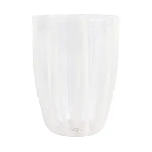 VIETRI Nuovo Stripe Tall Tumbler - White