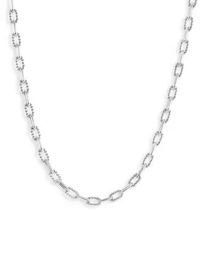 David Yurman Dy Madison Chain Link Necklace - White