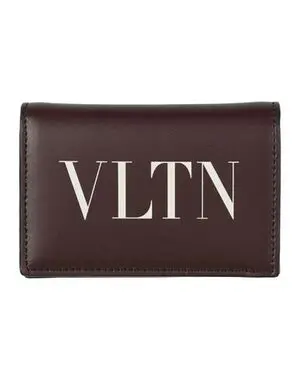 Valentino Garavani Man Wallet Black Size - Leather Brown