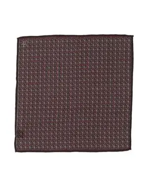 Canali Man Scarf Grey Size - Wool Red