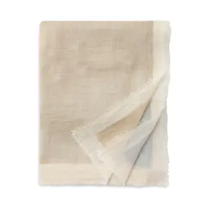 SFERRA Pitura Color Block Throw - Sky/grey