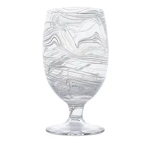 JULISKA Puro Marbled Goblet - White