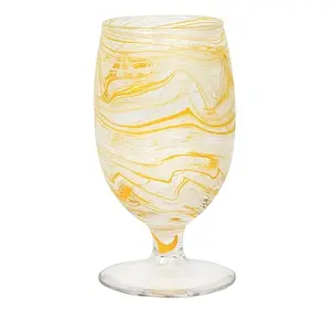 JULISKA Puro Marbled Goblet - Yellow
