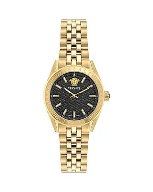 Versace V Code 36mm Watch - Gold