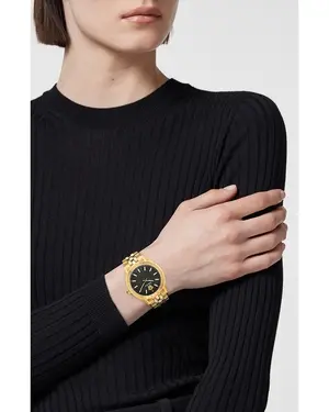 Versace V Code 36mm Watch - Gold