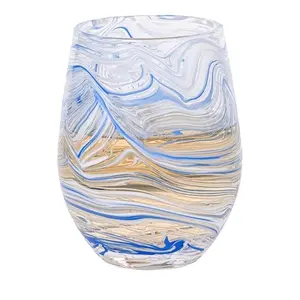 JULISKA Puro Marbled Stemless Wine Glass