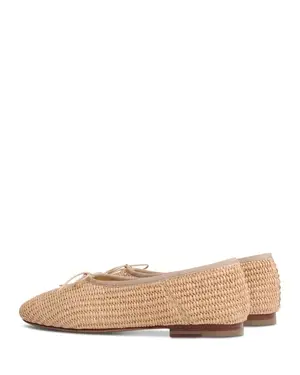MANSUR GAVRIEL Dream Raffia Ballerinas - Natural