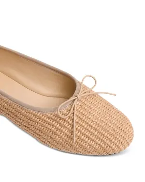 MANSUR GAVRIEL Dream Raffia Ballerinas - Natural