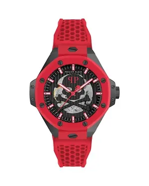 Philipp Plein Plein $keleton Royal Watch, 46mm - Black/red