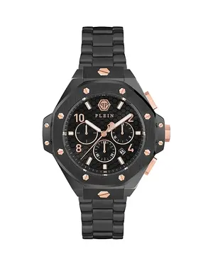 Philipp Plein Plein Chrono Royal Chronograph, 46mm - Black