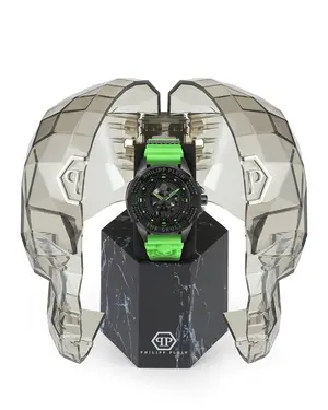 Philipp Plein The $kull 44mm Watch - Black/green