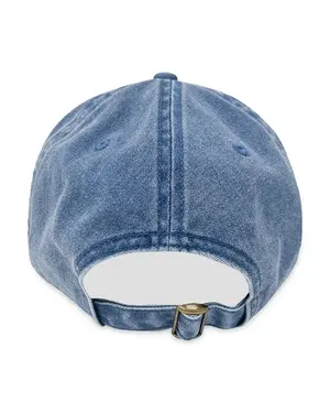 KERRI ROSENTHAL Heart Patch Baseball Cap - Denim