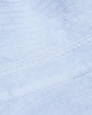 Orlebar Brown Maitan Ii Short Sleeve Button Front Shirt - Soft Blue