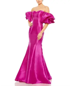 Mac Duggal Puff Sleeve Dresses