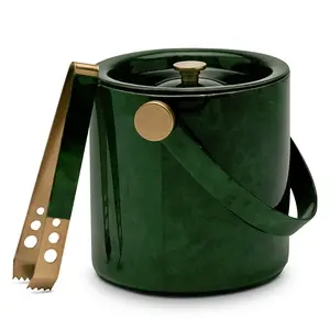 BLUE PHEASANT Nelson Ice Bucket With Tongs - Emerald Gloss