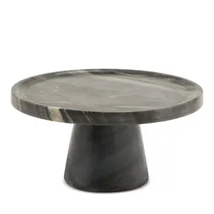 BLUE PHEASANT Samantha 7.5 Marble Cake Stand - Gray Marble