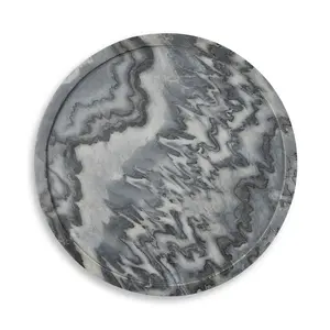 BLUE PHEASANT Portia 18 Marble Lazy Susan - Gray Marble