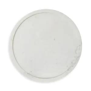 BLUE PHEASANT Portia 18 Marble Lazy Susan - White Marble