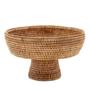 BLUE PHEASANT Londyn Large Serving Bowl - Rattan