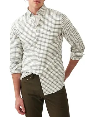 Rodd & Gunn Gunn Check Oxford 3 Sports Fit Shirt - Fern