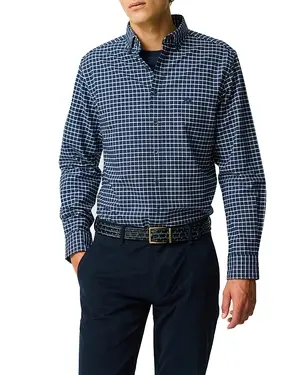 Rodd & Gunn Gunn Check Oxford 3 Sports Fit Shirt - Midnight