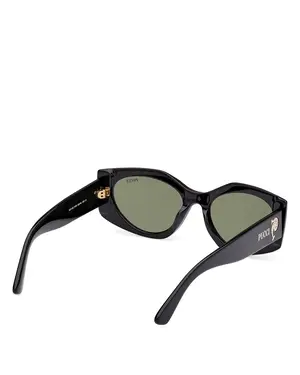 Emilio Pucci Geometric Sunglasses, 55mm