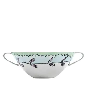 SERAX Marni Blossom Milk Soup Bowl With Handles - Multi