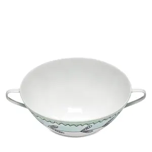 SERAX Marni Blossom Milk Soup Bowl With Handles