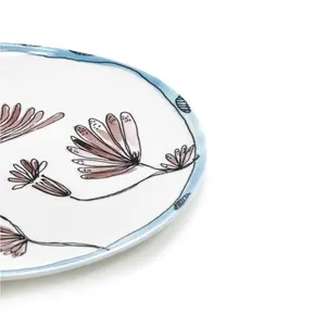 SERAX Marni Camelia Aubergine Accent Plate
