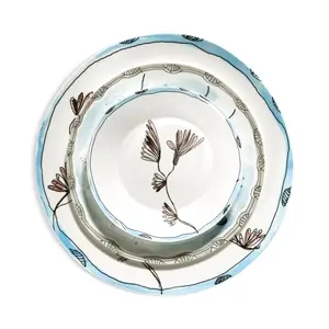 SERAX Marni Camelia Aubergine Dinner Plate